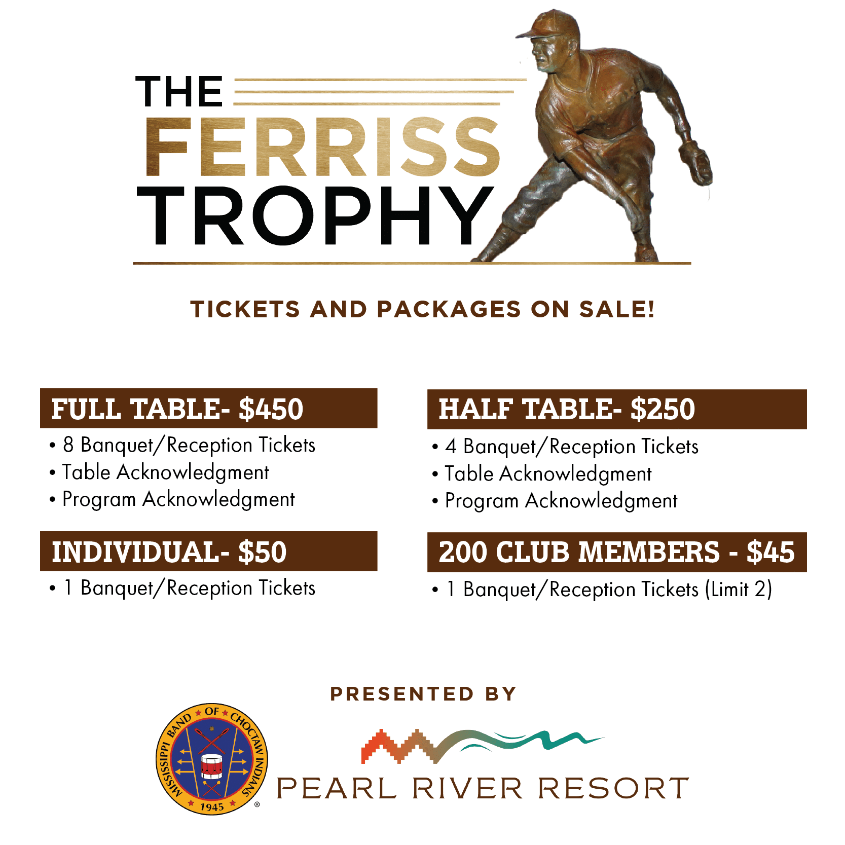 The 2025 Ferriss Trophy - Mississippi Sports Hall of Fame